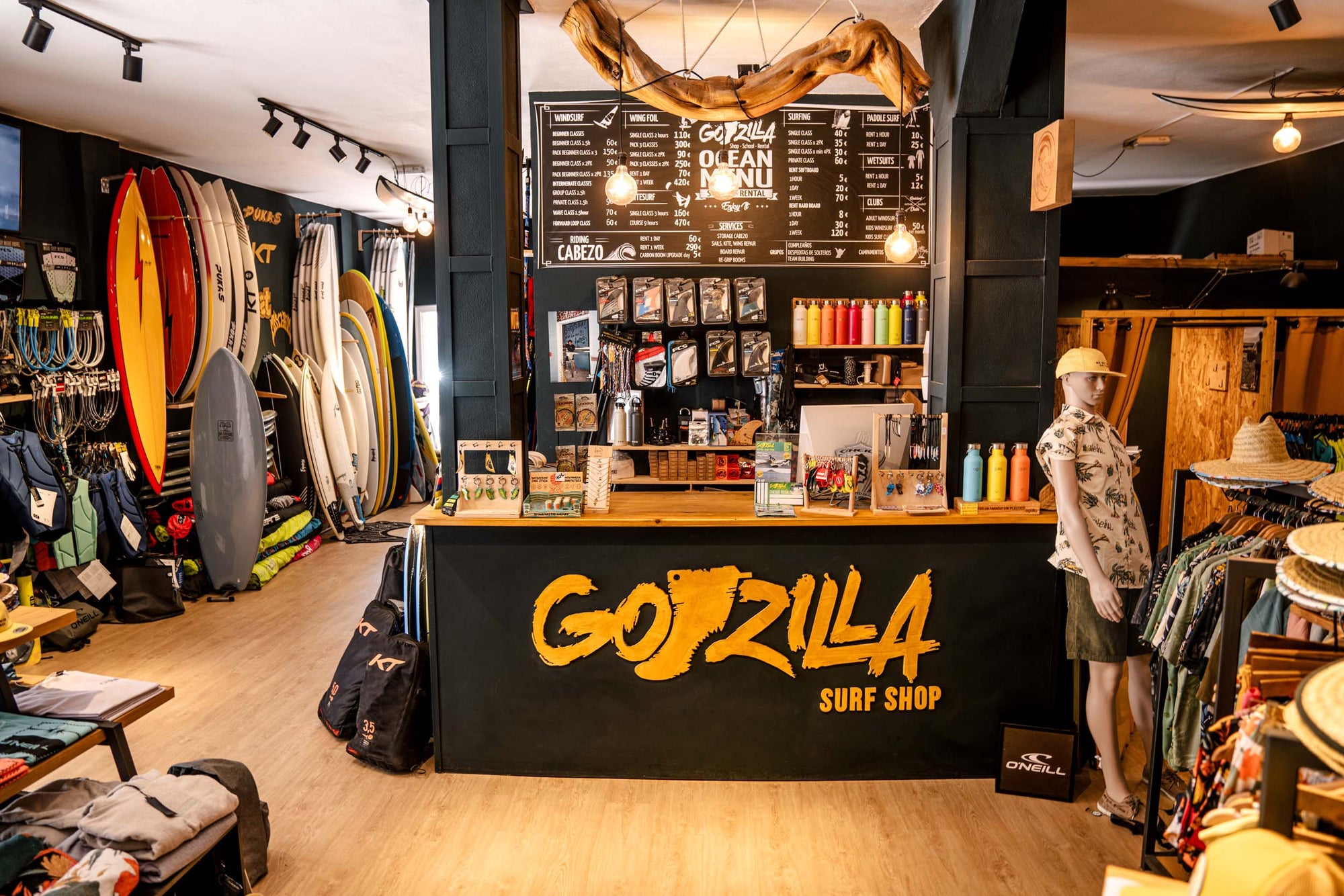 Surf and Windsurf Shop in El Médano, Tenerife – Godzilla Surf Shop